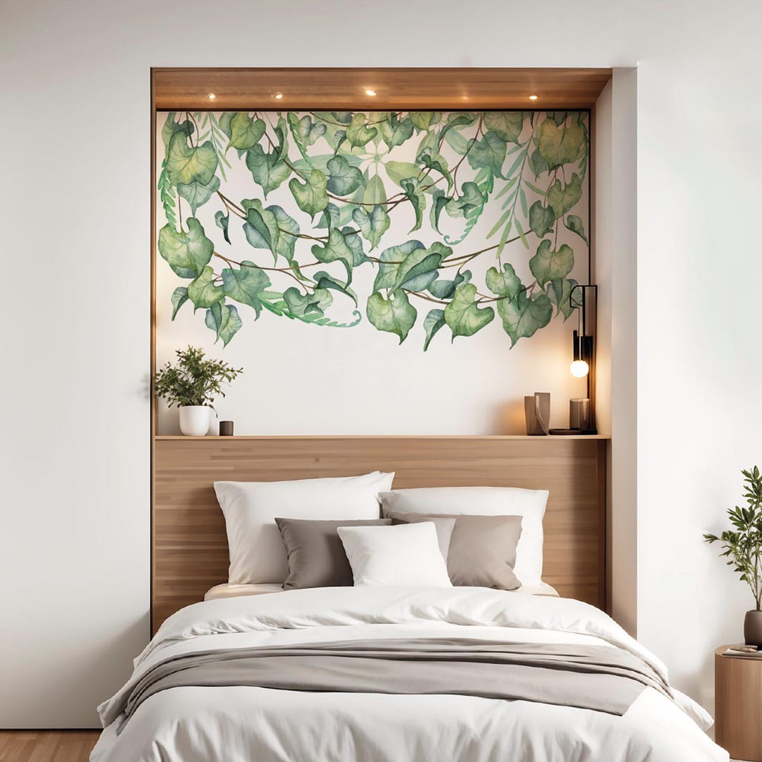 Hanging Greenery Wall Decal Stickers Vines Decor Peel and Stick El92 - Etsy