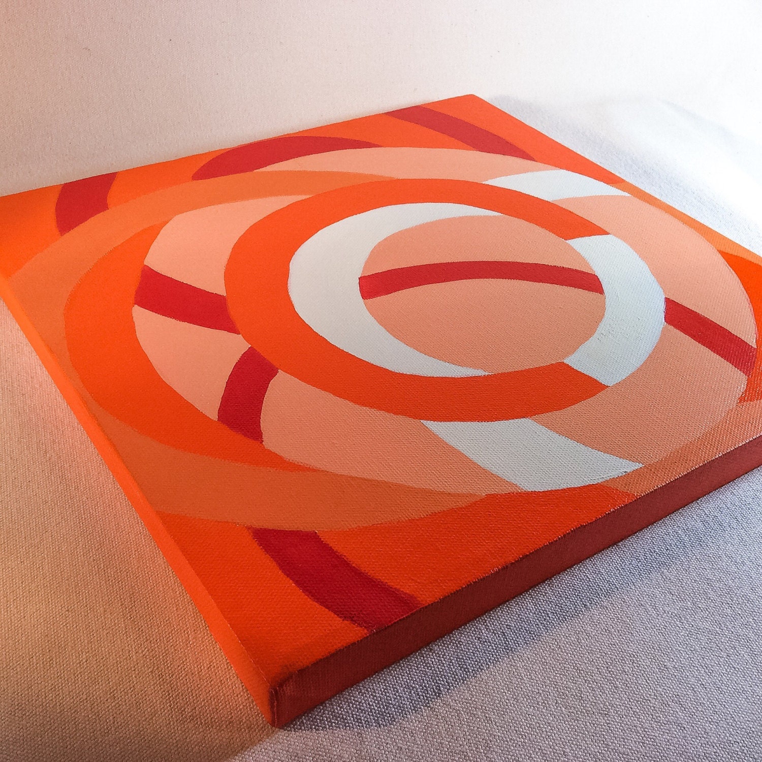 Composition No. 43 Orange Monochrome by Michael Moffa - Etsy