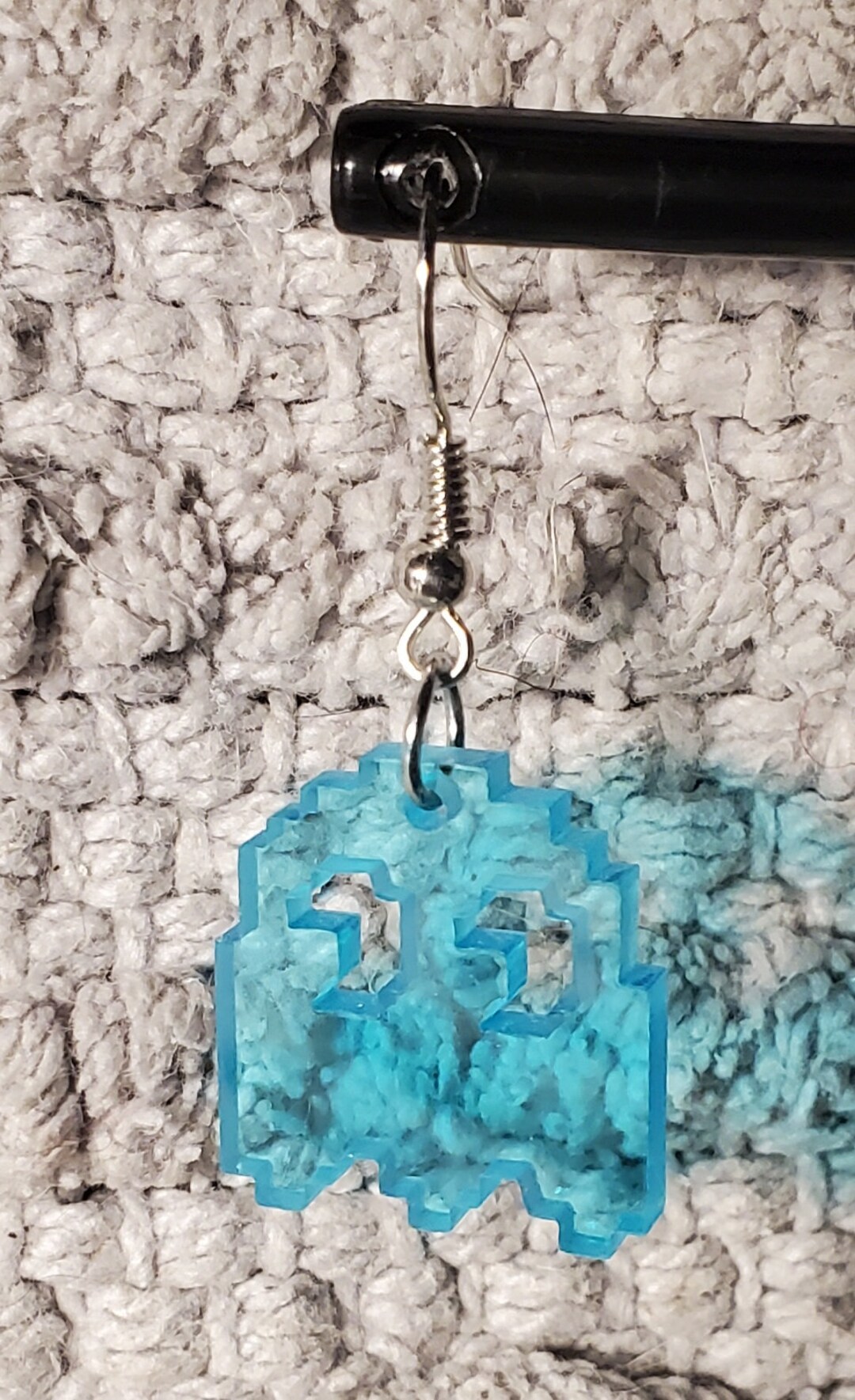 Otis P. Vintage Inspired Retro Translucent Blue Pac Man Ghost - Etsy