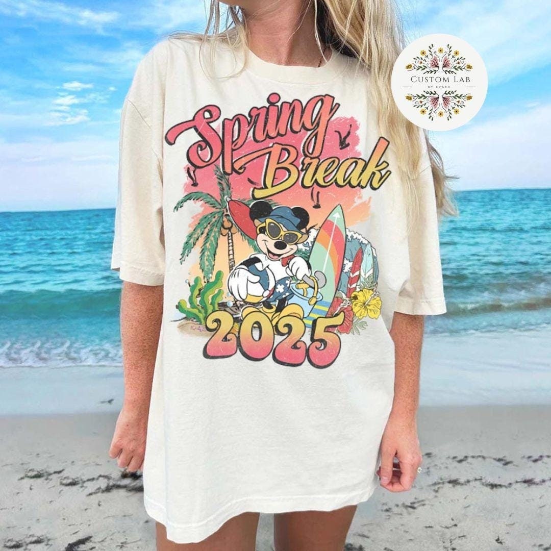 Vintage Mickey and Friends Disney Spring Break 2025 Shirt, Disney ...
