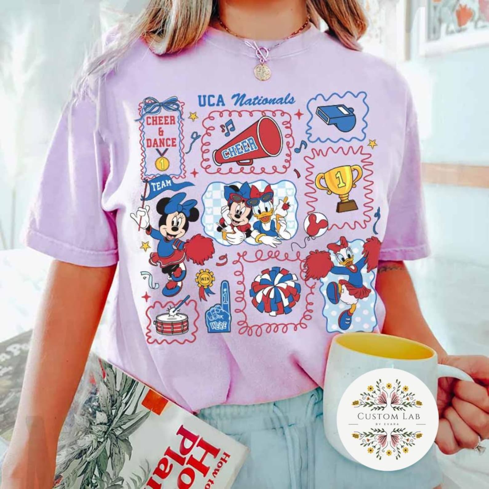 Minnie Daisy Cheer Disney UCA All Star Nationals Shirt, Coquette Bow ...