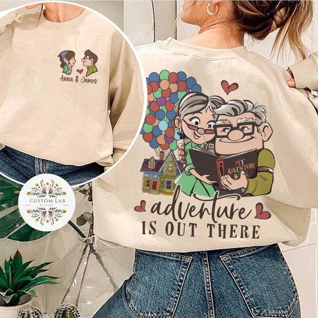Two-sided Adventure is Out There Disney up Carl Ellie Couple Shirt, up ...
