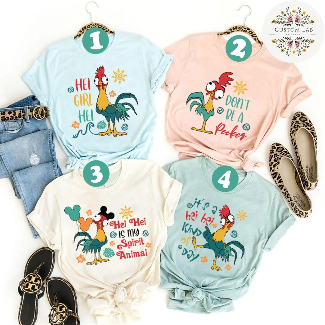 Disney Moana Movie Hei Hei Shirt, Hei Girl Hei Disney Princess Moana ...