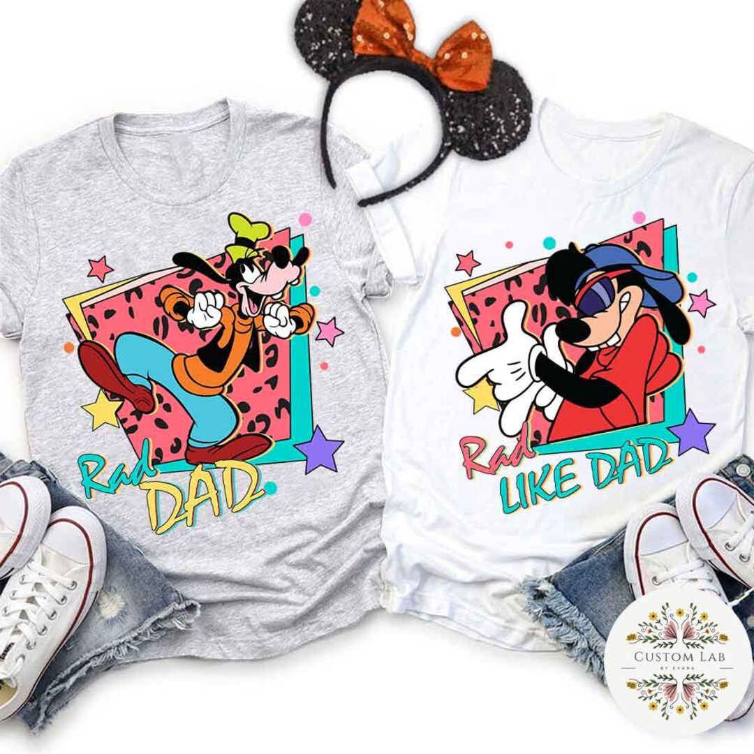 Retro 90s Goofy Max Goof Disney Dad Shirt, A Goofy Movie Happy Father's ...