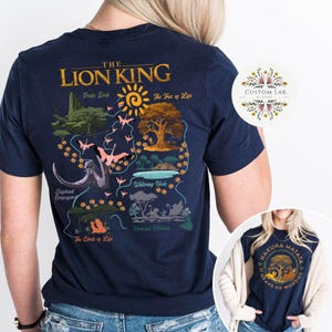 Two-sided the Lion King Map Pride Rock Disney Hakuna Matata Shirt ...