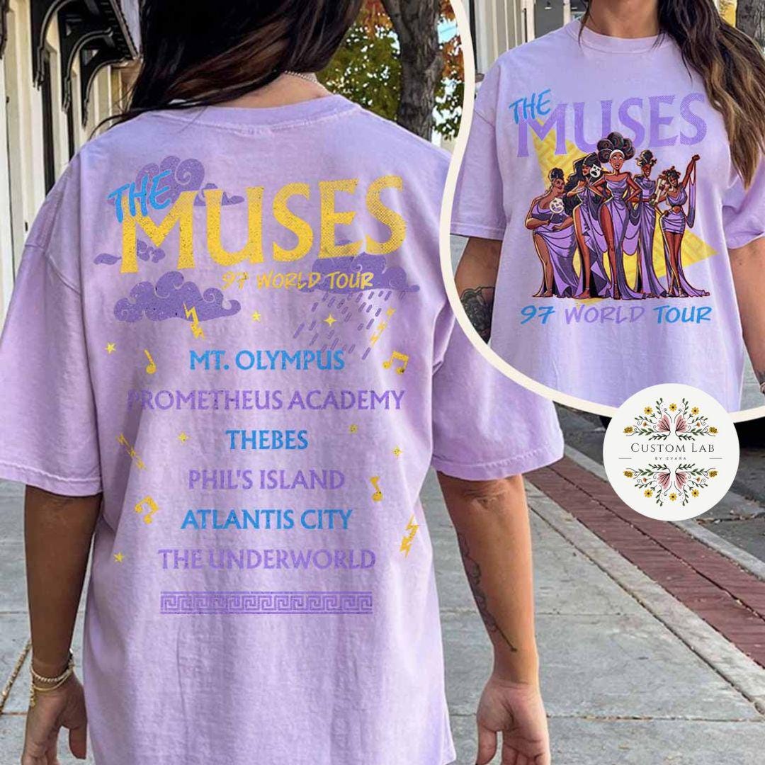 Two-sided Disney Hercules the Muses 97 World Tour Shirt, Diva the Muses ...