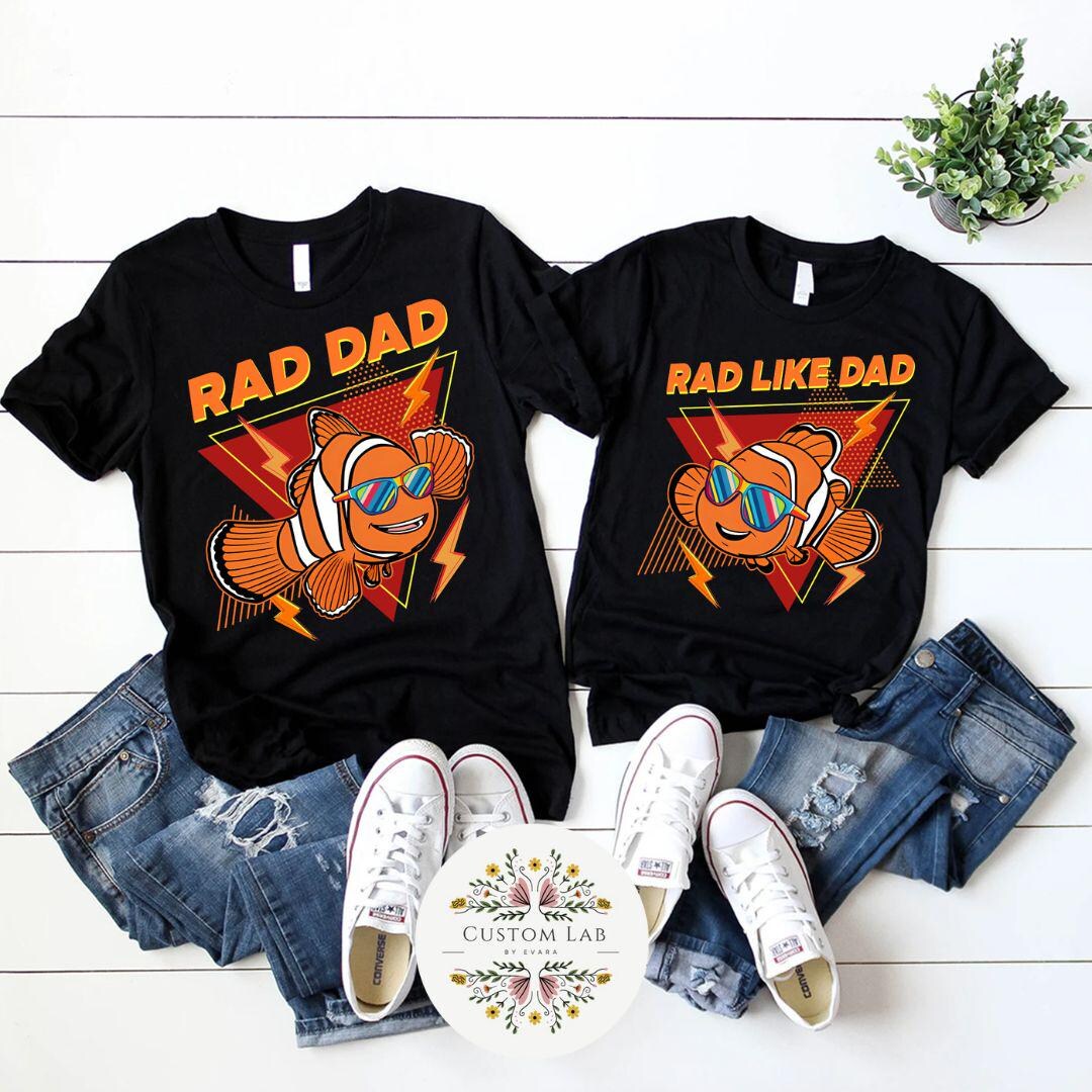 Retro 90s Finding Nemo Marlin Disney Dad Shirt, Happy Father's Day ...