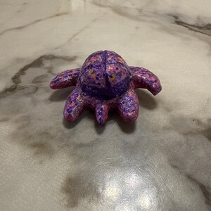 Pink and Purple Speckled Sea Turtle Figurine “painter” - Polymer Clay ...