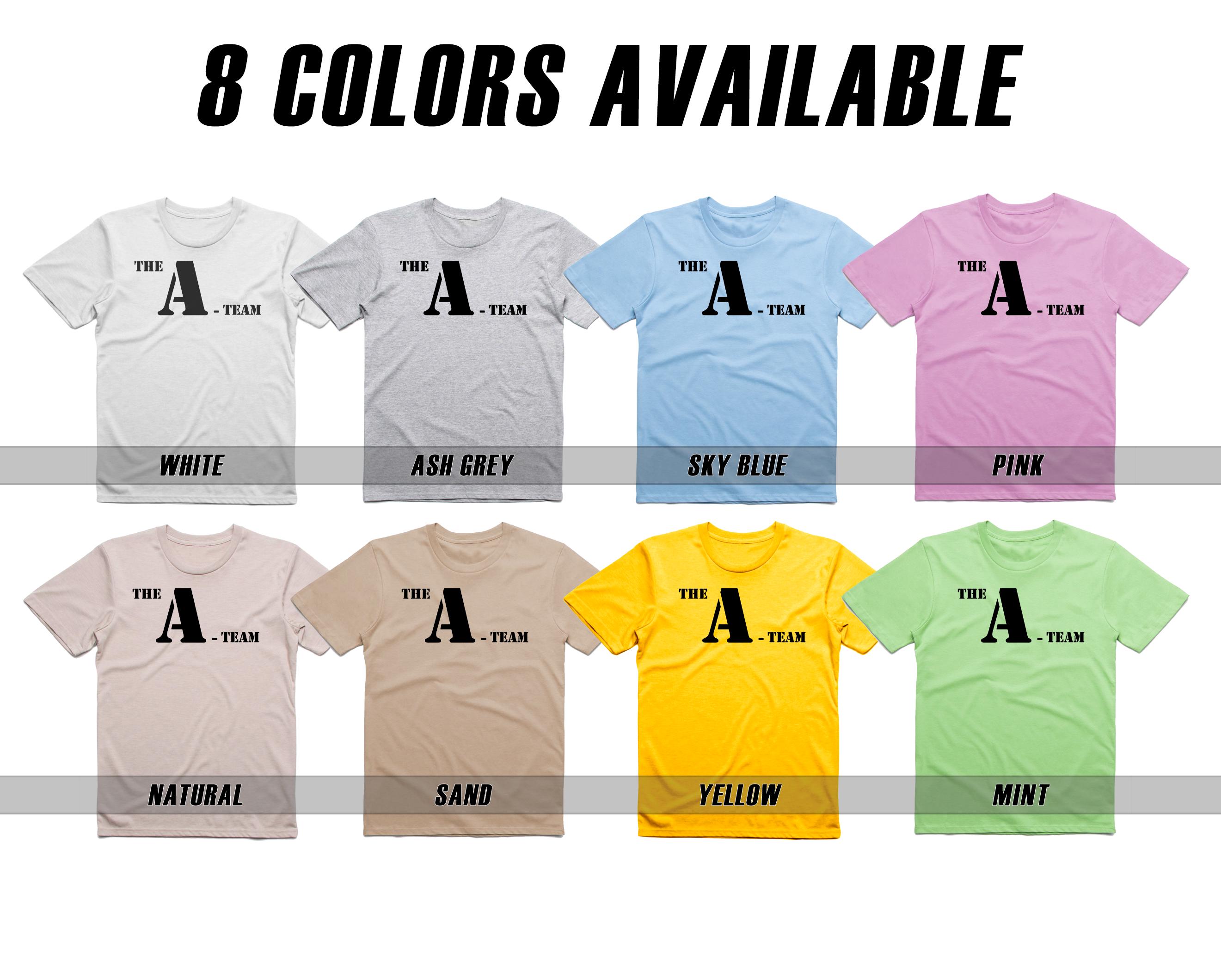 The A-team Logo V1 Vintage Movie Poster Tshirt 8 Colors Unisex Tee Film ...