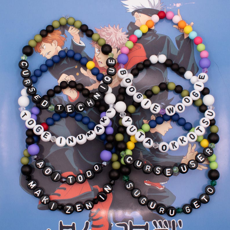 Jujutsu Kaisen Friendship Bracelets | Toge Inumaki, Aoi Todo, Yuta ...