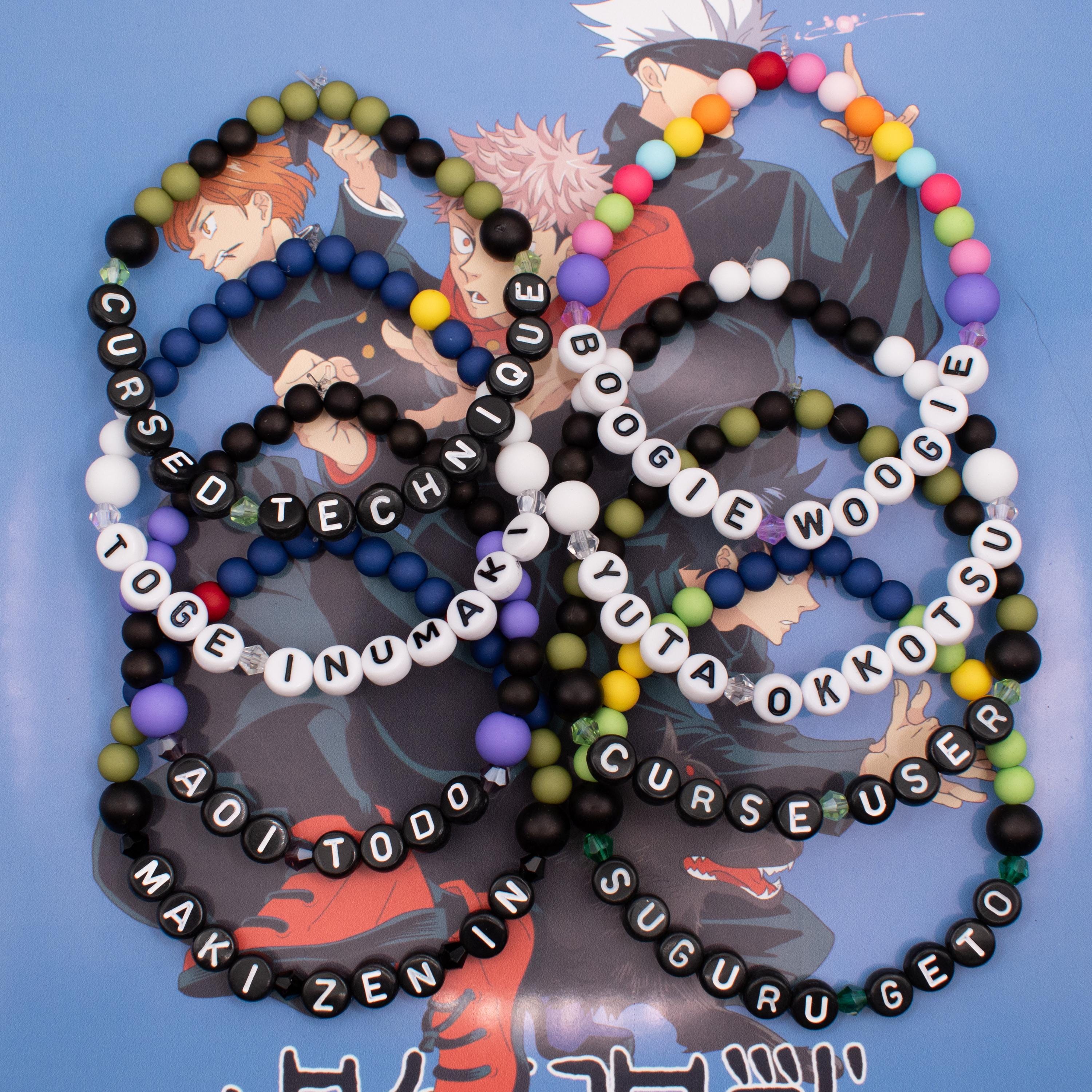 Jujutsu Kaisen Friendship Bracelets | Toge Inumaki, Aoi Todo, Yuta ...