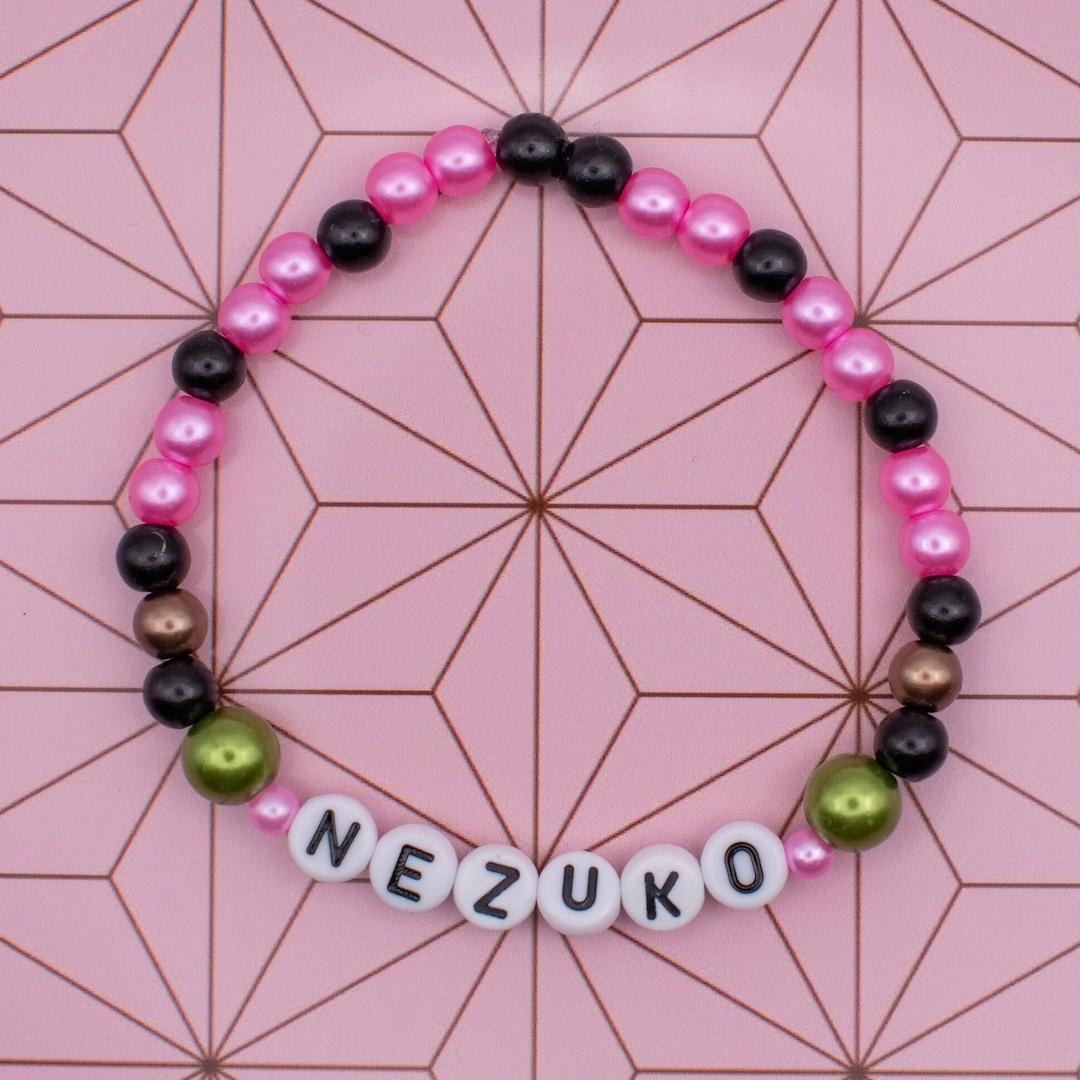 Nezuko Demon Slayer Friendship Bracelet - Etsy