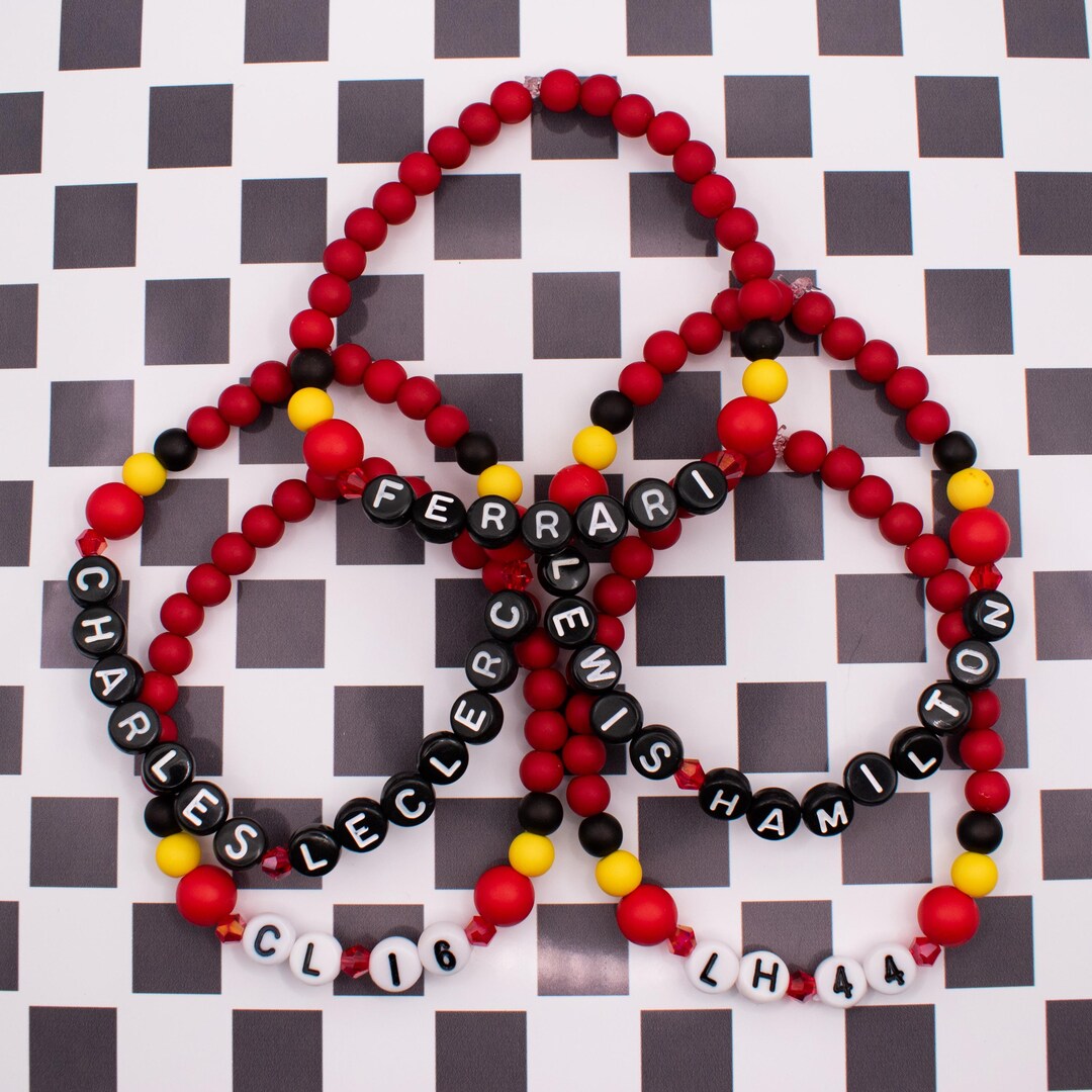 Ferrari Formula 1 Friendship Bracelets | Lewis Hamilton, LH 44, Charles ...