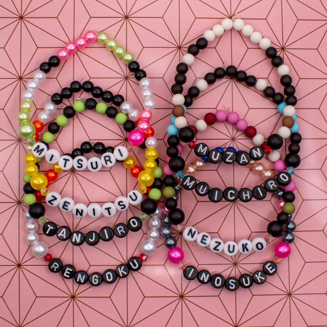 Demon Slayer Friendship Bracelets | Tanjiro, Nezuko, Zenitsu, Inosuke ...