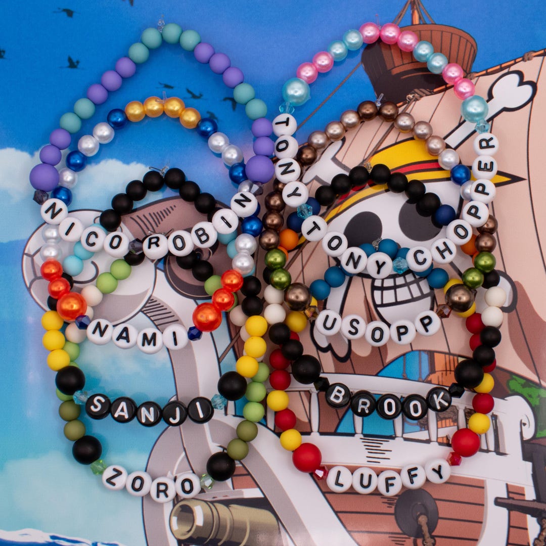 One Piece Friendship Bracelets | Luffy, Zoro, Sanji, Nami, Tony Tony ...