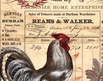 Red Rooster Roycycled Decoupage Paper - Etsy