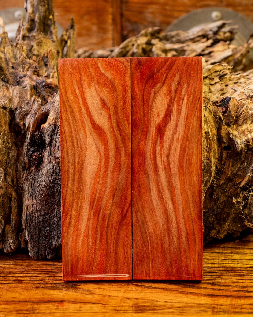 Stabilized Figured Old Grow Redwood Wood Knife Scales R132 - Etsy