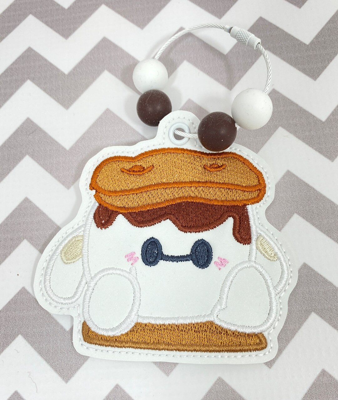 Baymax S'mores Munchling Themed Bag Tag With Beads Dizney Themed ...