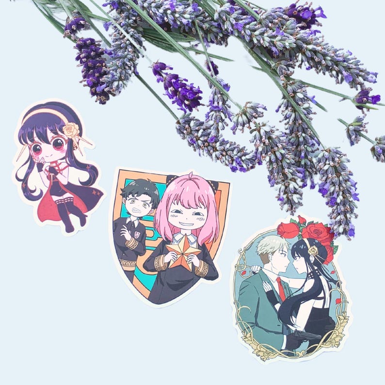 3 Spy X Family Stickers - Yor & Loid Forger - Anya - Chibi Yor - SXF ...