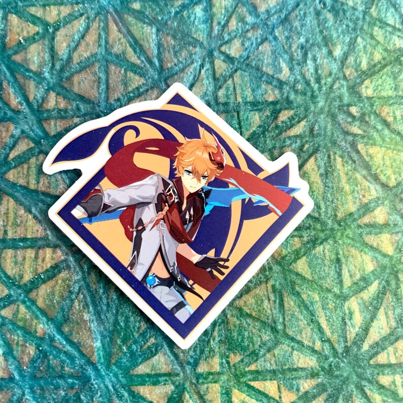 6 Genshin Impact Stickers Venti, Childe, Kokomi, Zhongli, Raiden ...