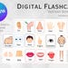 Learn Your Body Parts, Body Part Flashcards, Digital Body Part ...