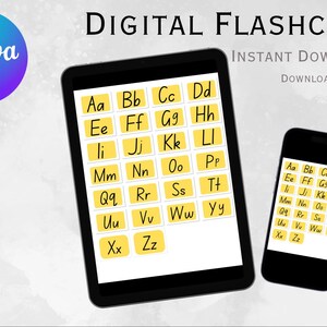 Learn Your Alphabet, Alphabet Flashcards, Digital Alphabet Flashcards ...
