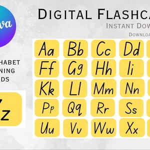 Learn Your Alphabet, Alphabet Flashcards, Digital Alphabet Flashcards ...