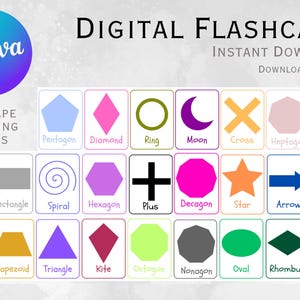 Learn Your Shapes, Shape Flashcards, Digital Shape Flashcards ...