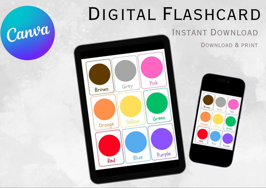Learn Your Colours, Colour Flashcards, Digital Colour Flashcards ...