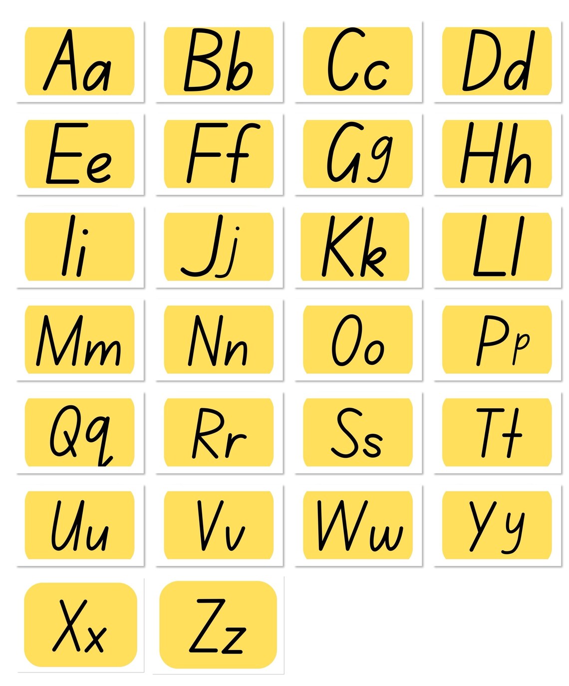 Learn Your Alphabet, Alphabet Flashcards, Digital Alphabet Flashcards ...