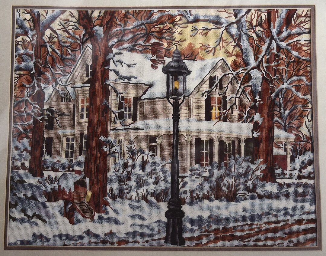 Something Special, "winter Scene" Needlepoint Complete Kit #30550 ...