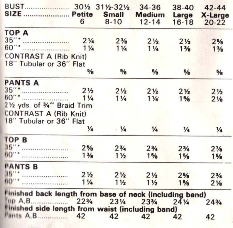 Top and Pant Clothes Pattern With Loose Fitting With Woman's Misses ...