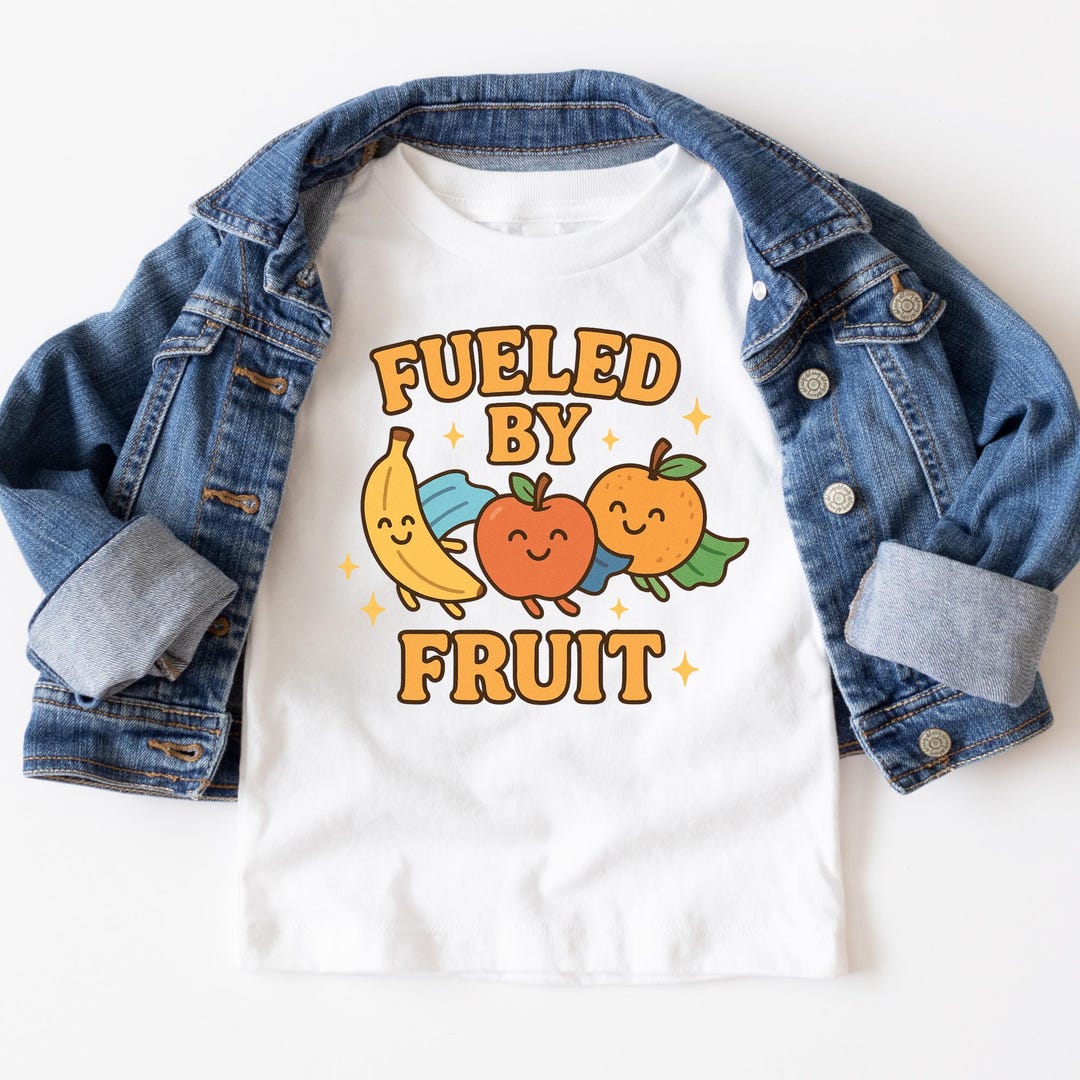 Fueled by Fruit Shirt • Cute Kids Fruit T-shirt • Banana Apple Orange ...