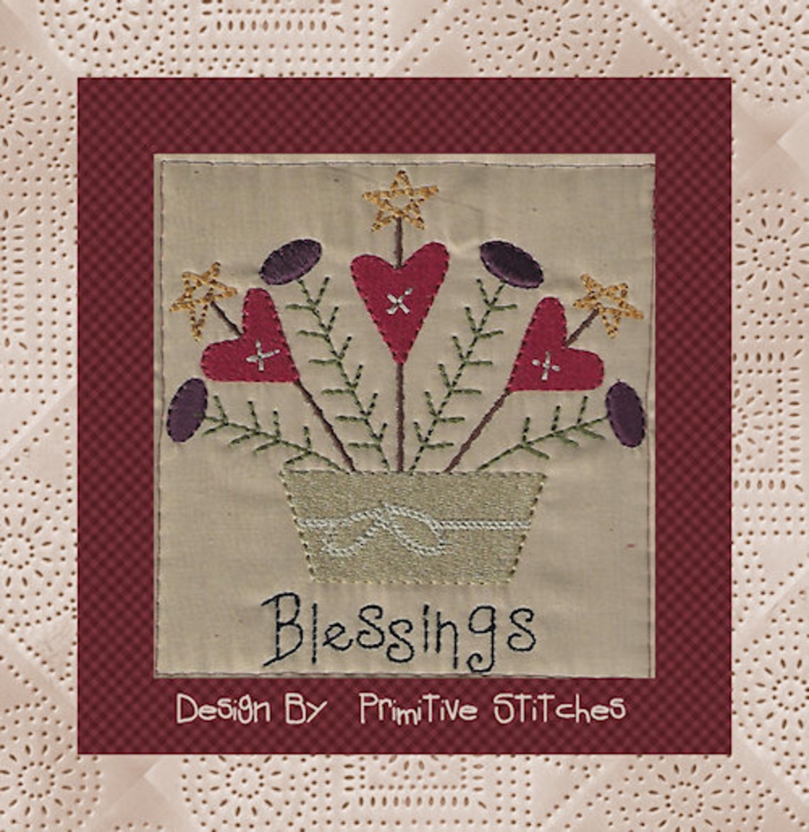 MACHINE Embroidery-heartfelt Blessings-5x7-fill-instant Download - Etsy