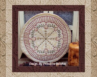 Love Heartstrings-primitive Stitchery E-PATTERN-INSTANT | Etsy