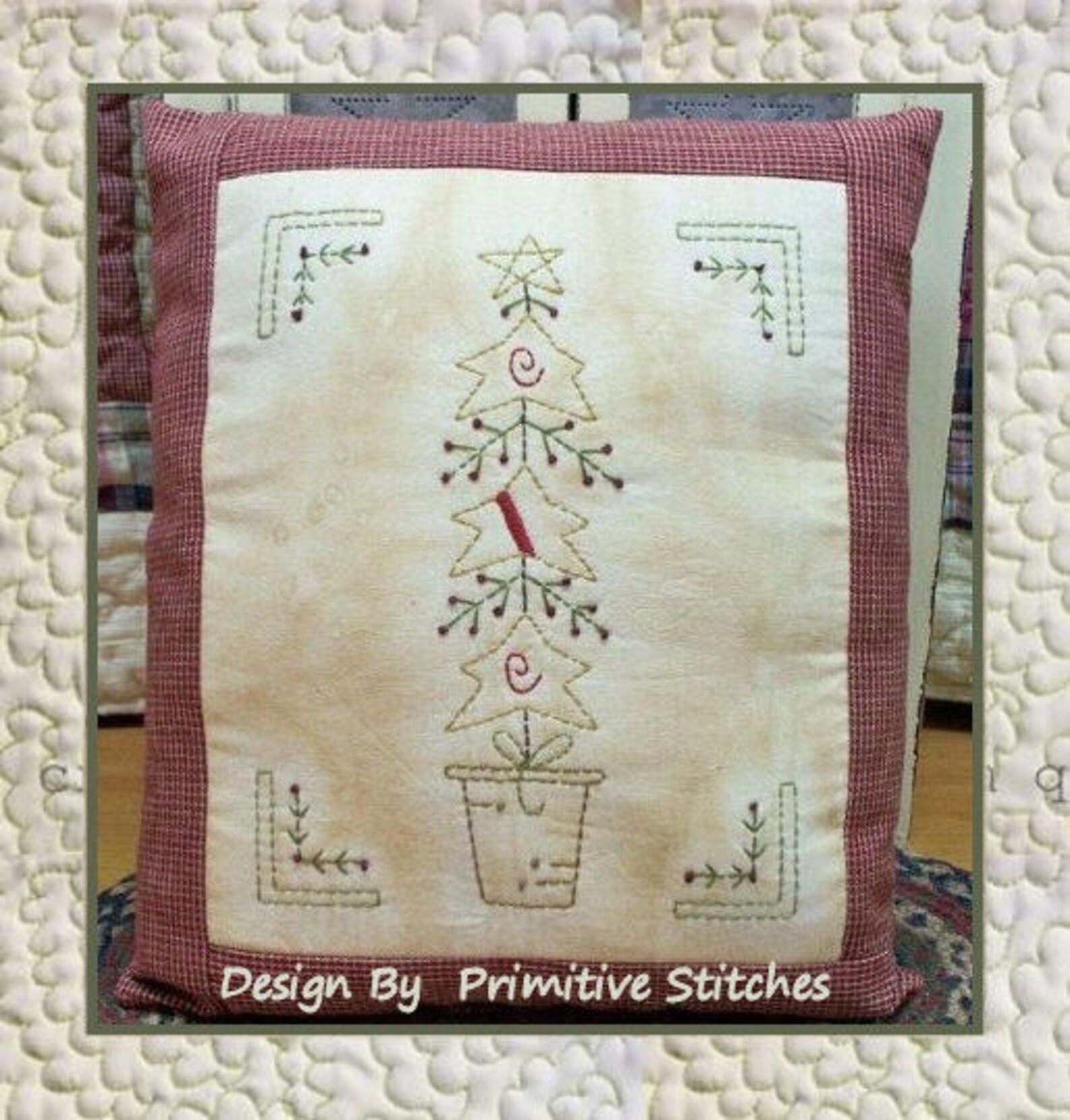 Star Pine-primitive Stitchery E-PATTERN-INSTANT DOWNLOAD | Etsy