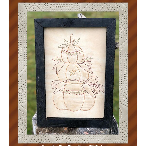 Primitive Pumpkin Pattern - Etsy