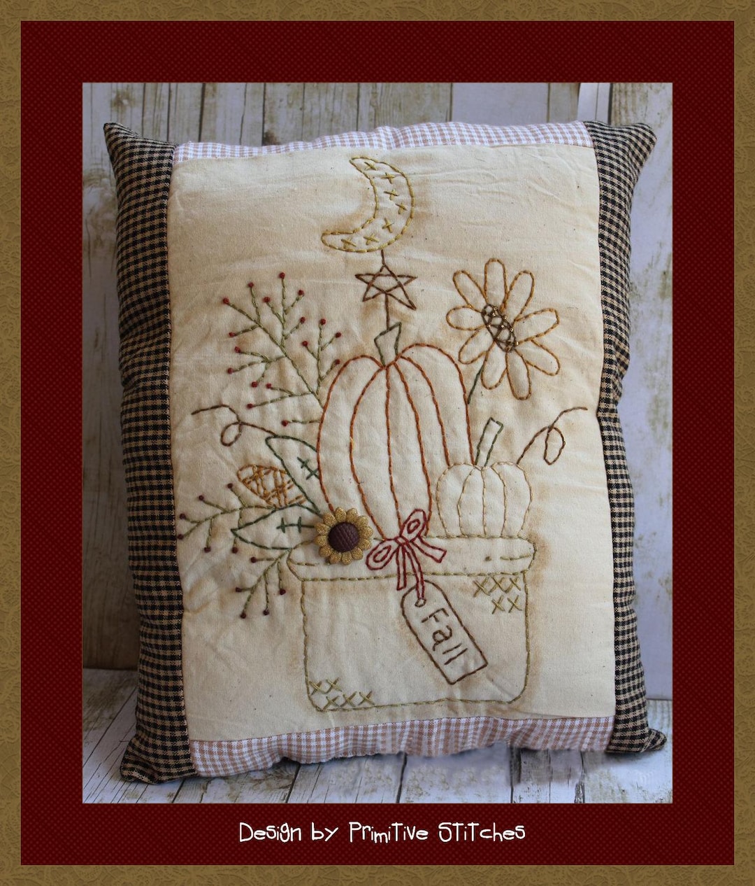 Fall Plantings-primitive Stitchery E-PATTERN by Primitive Stitches ...