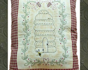 Wildflowers-primitive Stitchery E-PATTERN by Primitive - Etsy