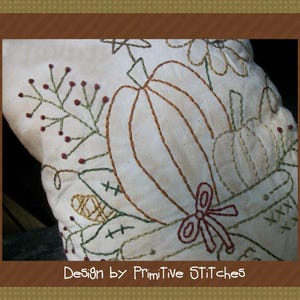 Fall Plantings-primitive Stitchery E-PATTERN by Primitive Stitches ...