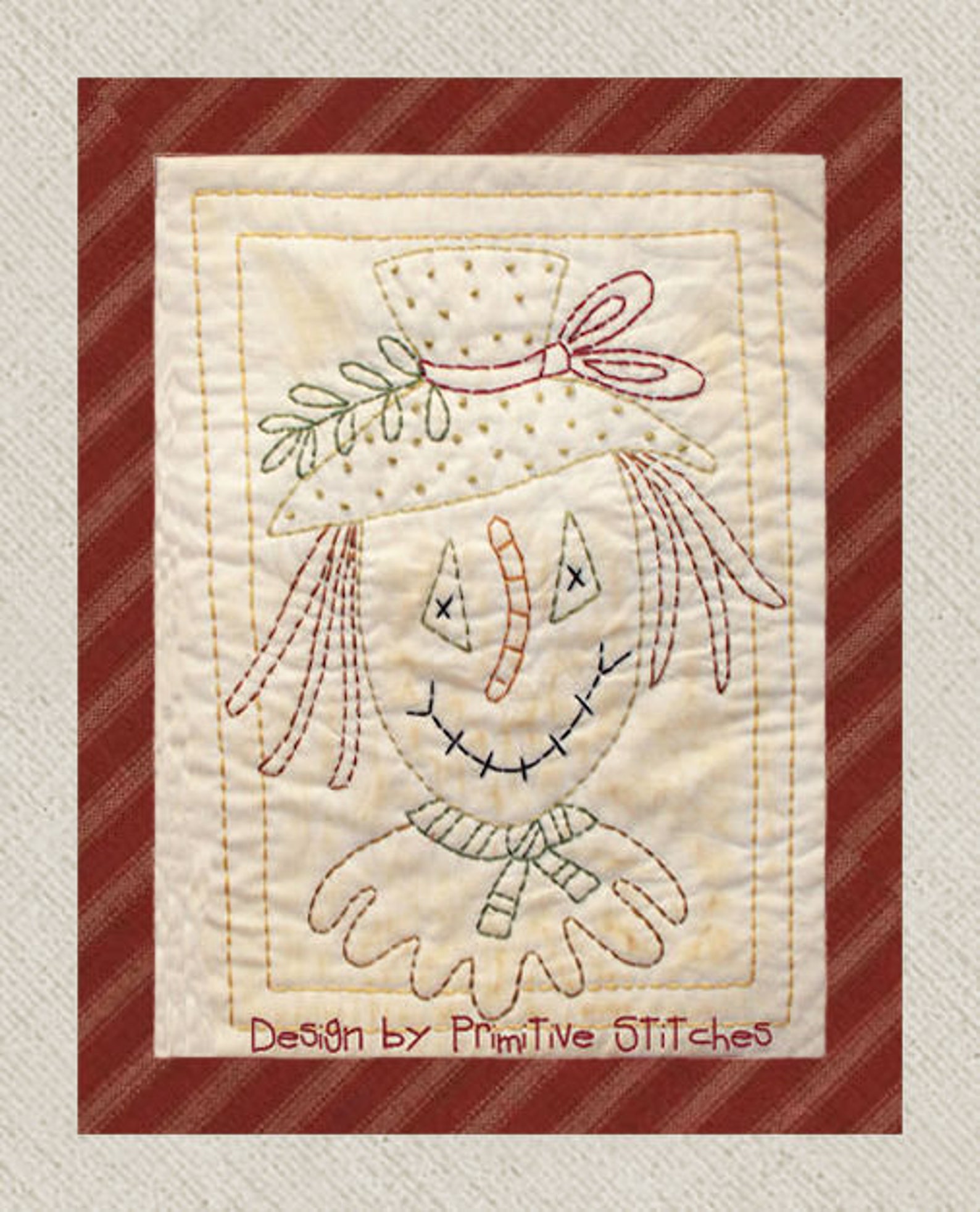 Barney Scarecrow-primitive Stitchery E-PATTERN by Primitive Stitches ...