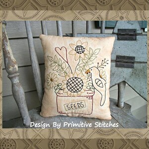Summer Seeds-primitive Stitchery E-pattern-instant Download - Etsy