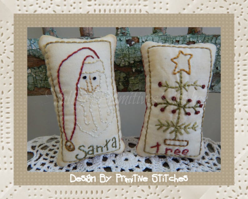 Christmas Samplerprimitive Stitchery E-PATTERN by Primitive | Etsy