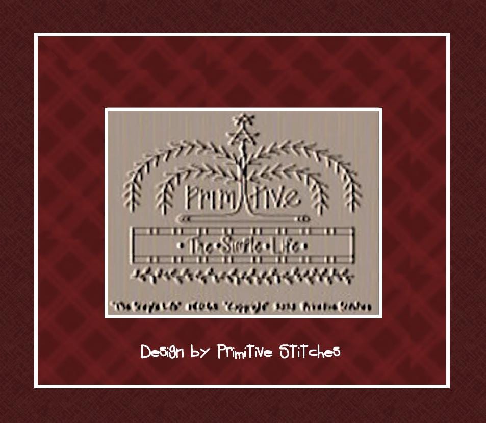 New-the Simple Life-primitive Stitchery E-PATTERN by Primitive Stitches ...