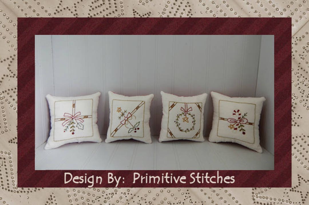 Christmas Package Mini Collection-primitive Stitchery E-PATTERN by ...
