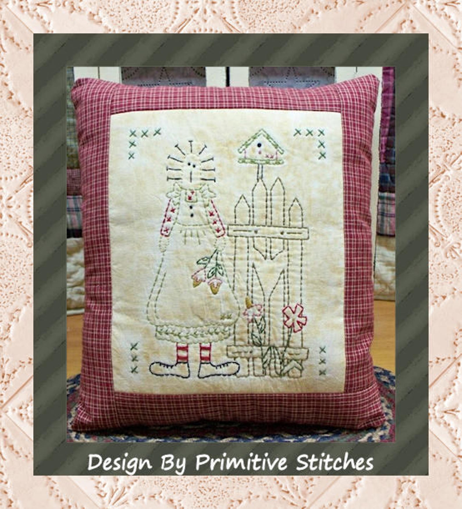 Garden Days-primitive Stitchery E-pattern-instant Download - Etsy