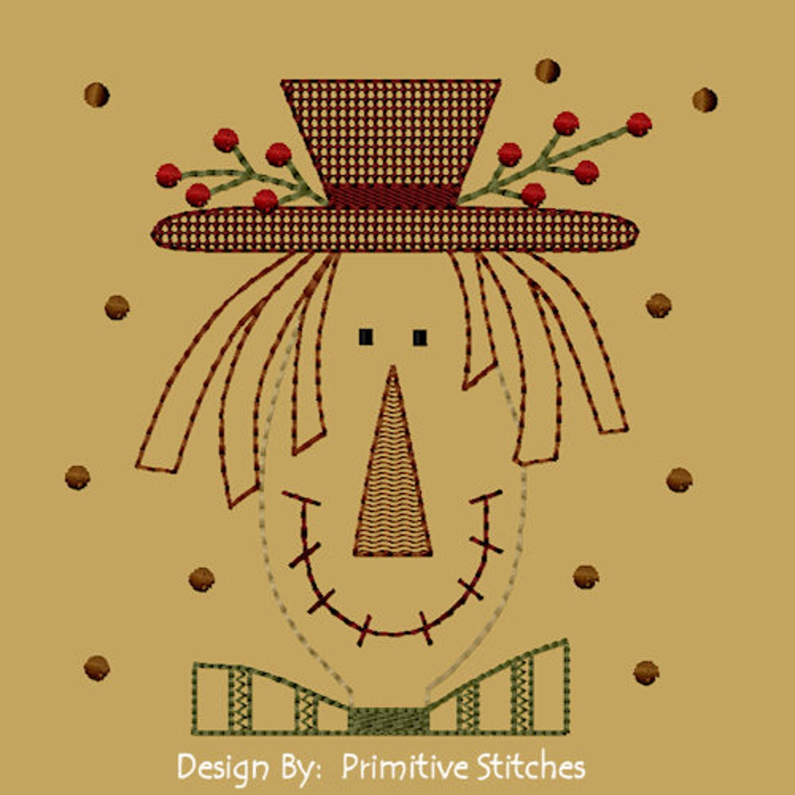 MACHINE Embroidery-scarecrow Franny-5x7-colorwork-instant Download - Etsy