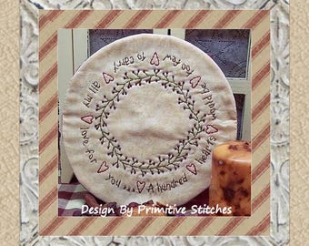 Love Heartstrings-primitive Stitchery E-PATTERN-INSTANT | Etsy