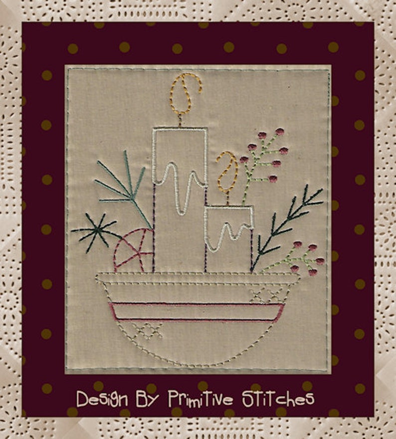 MACHINE Embroidery-the Christmas Bowl-5x7-cw - Etsy