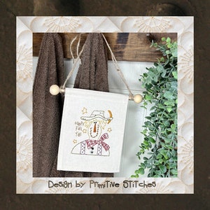 Happy Fall Scarecrow-primitive Stitchery E-PATTERN by Primitive ...